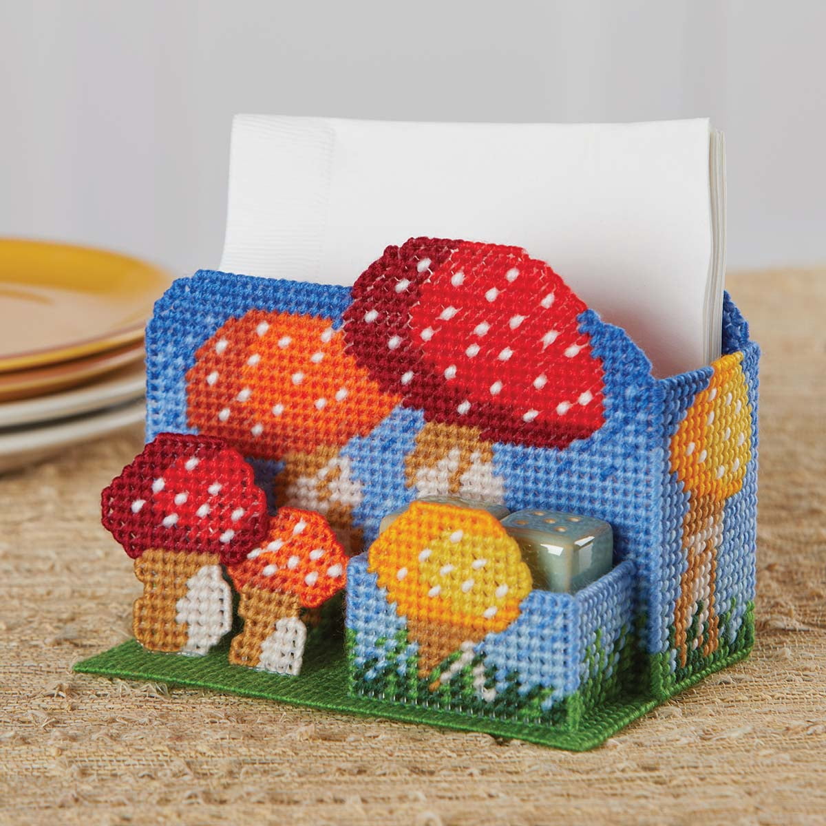 Herrschners® Mushroom Cap Napkin Holder Plastic Canvas Kit - Walmart.com