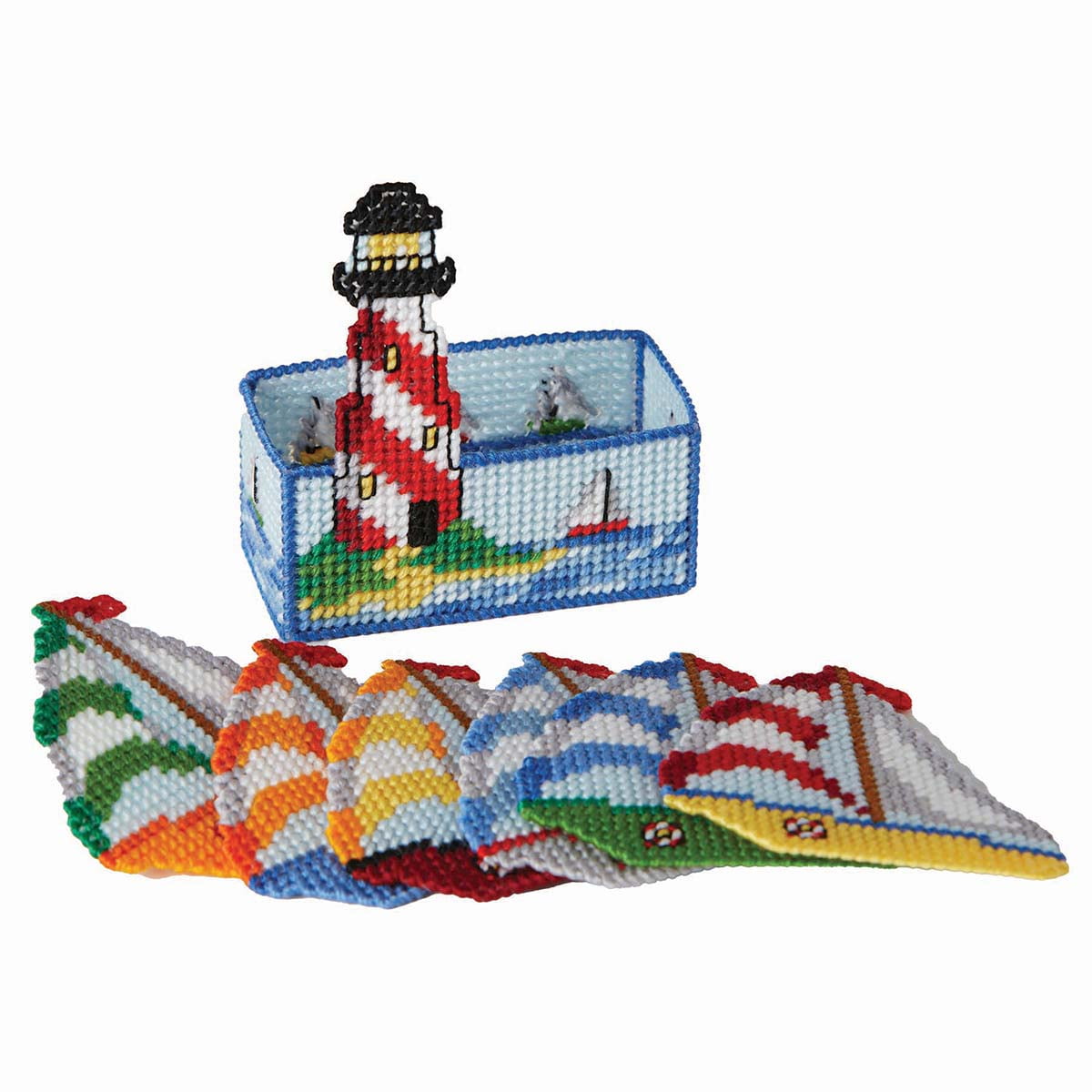 Herrschners® Nautical Delight Coasters Plastic Canvas Kit - Walmart.com