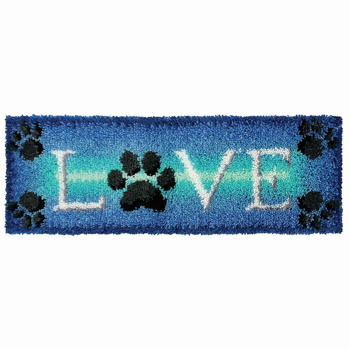 Herrschners® Paw Print Love Bench Pillow Latch Hook Kit - Walmart.com