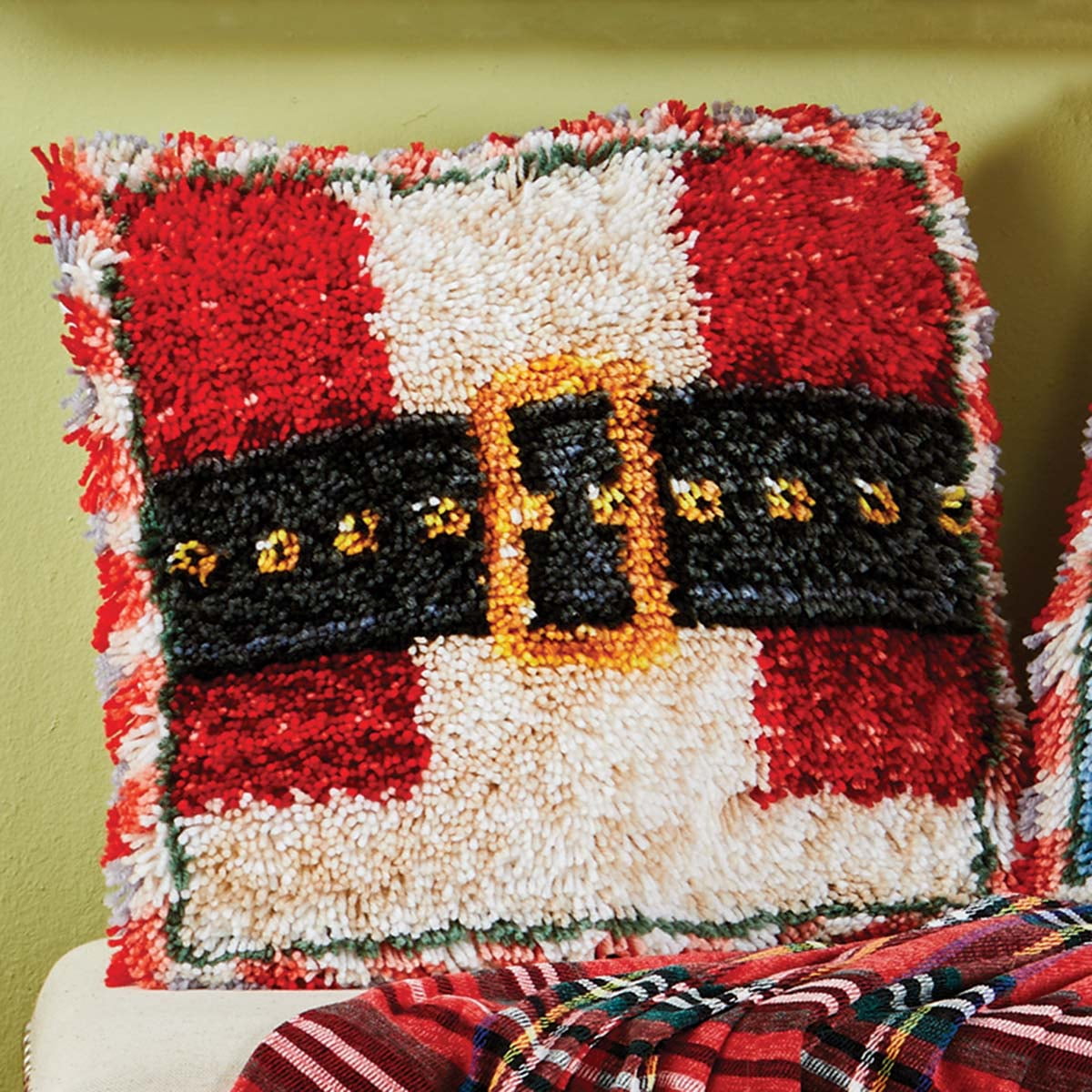 Herrschners® Santa Belt Pillow Latch Hook Kit - Walmart.com