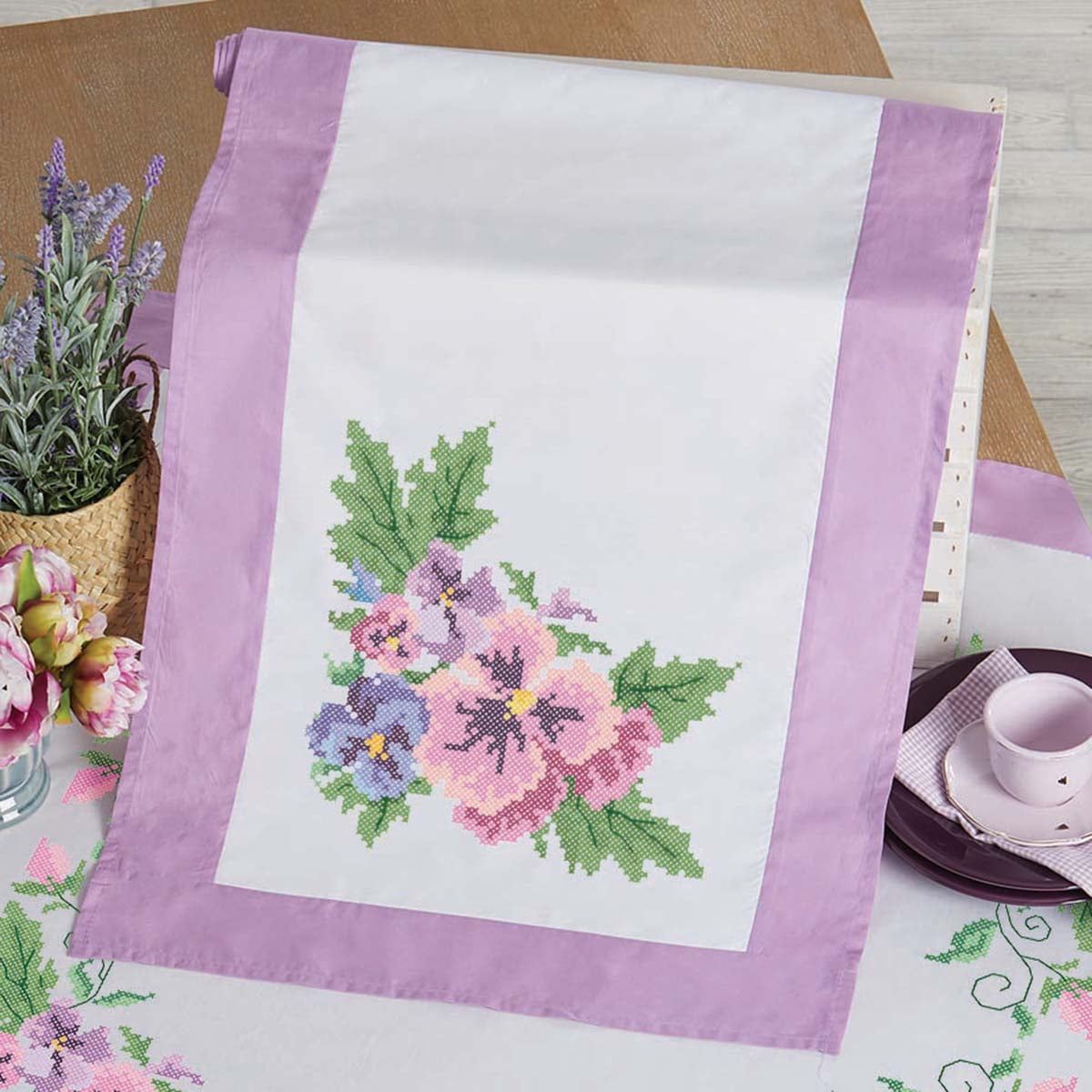 Herrschners® Savannah Table Runner Stamped Cross-Stitch Kit - Walmart.com