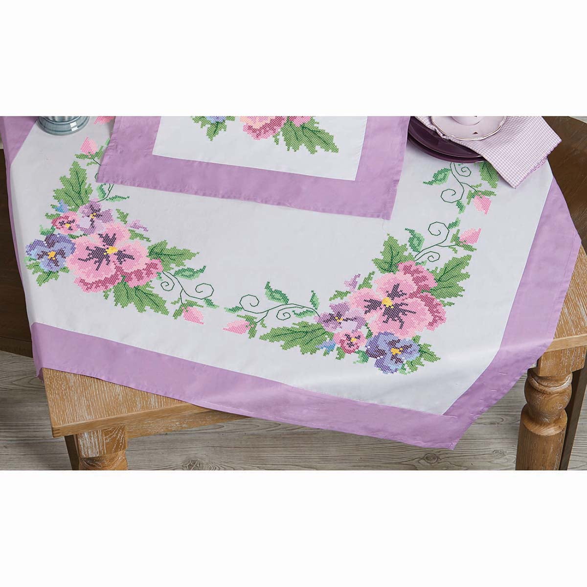 Herrschners® Savannah Table Topper Stamped Cross-Stitch Kit - Walmart.com