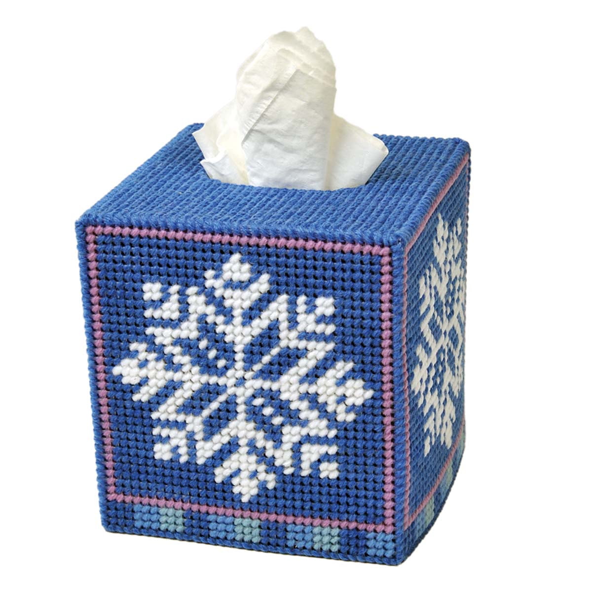 Herrschners® Snowflake Serenity Tissue Box Plastic Canvas Kit - Walmart.com