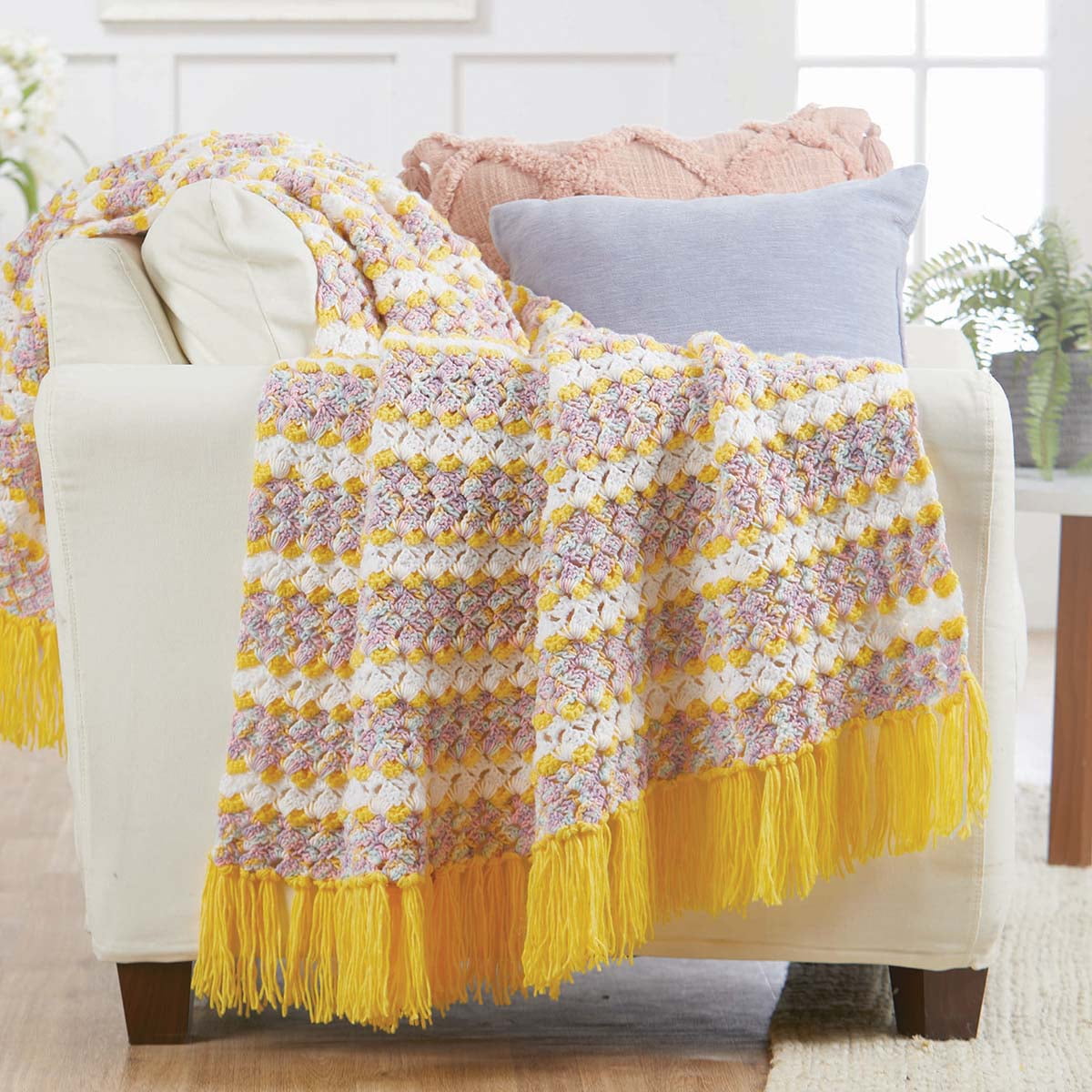 Herrschners® Spring Enchantment Afghan Crochet Kit - Walmart.com