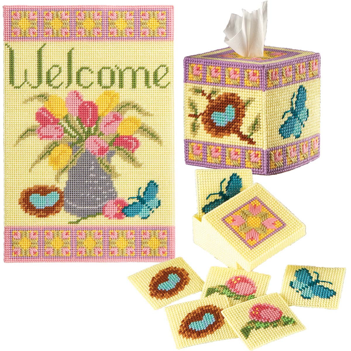 Herrschners® Spring Welcome Set Plastic Canvas - Walmart.com