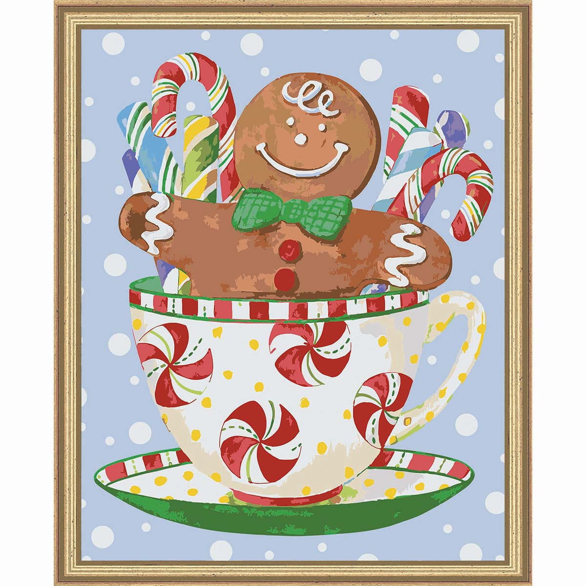 Herrschners® Sweet Holiday Cheer Kit & Frame Paint by Number Kit ...