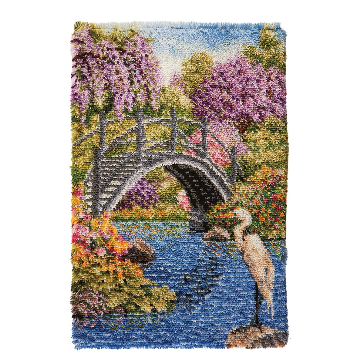 Herrschners® Water Garden Bridge Latch Hook Kit - Walmart.com