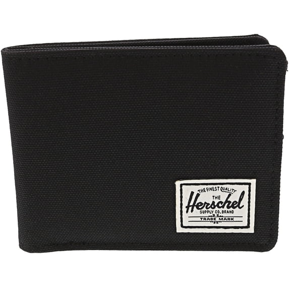 Herschel Supply Co Men's Roy Bi-Fold Fabric Wallet - Black - Walmart.com