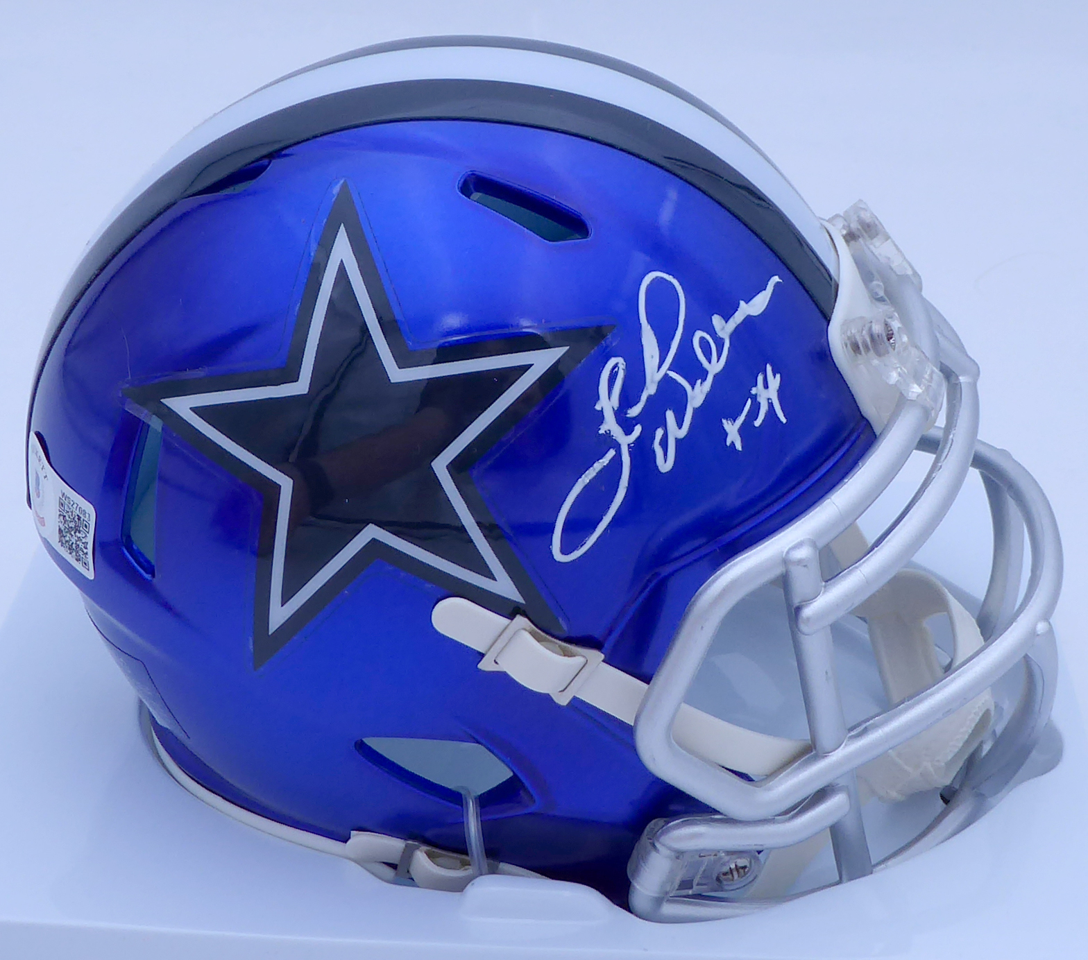 Herschel Walker Autographed Dallas Cowboys Blue Flash Speed Mini Helmet ...
