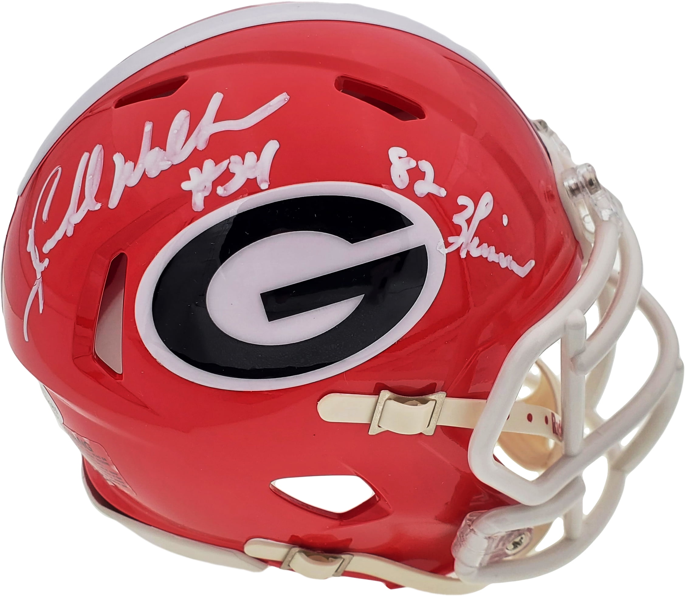 Herschel Walker Autographed Georgia Bulldogs Speed Mini Helmet "Heisman ...