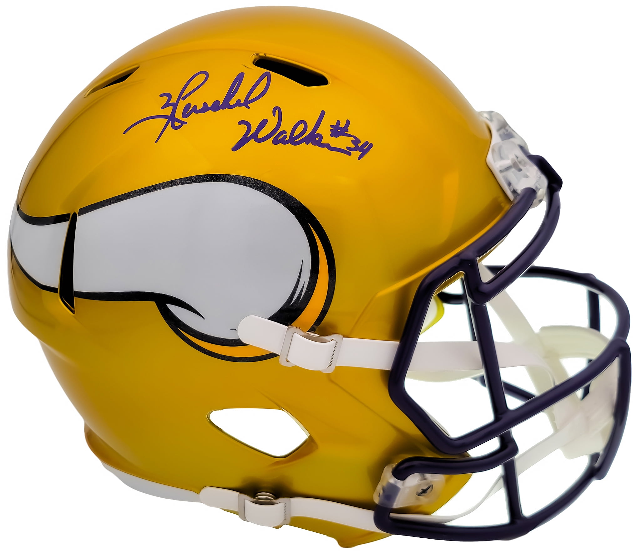 Herschel Walker Autographed Minnesota Vikings Flash Yellow Full Size ...