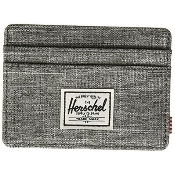 Herschel mens Charlie Rfid Card Case Wallet, Raven Crosshatch, One Size ...