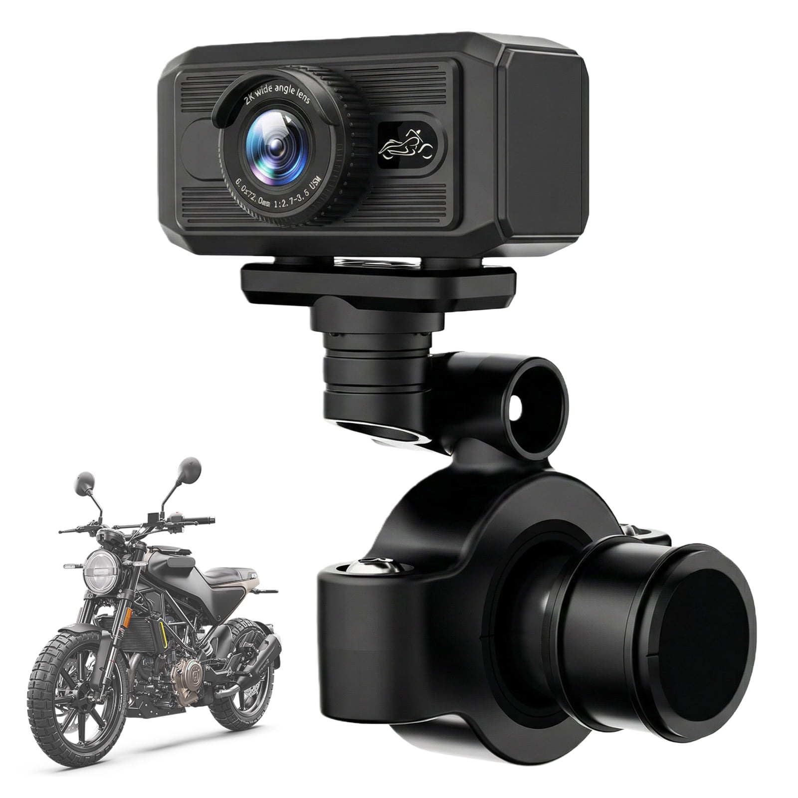 Hersfrd 2K Wifi Motorcycle Dvr Waterproof Motorcycle Dash Cam with G ...