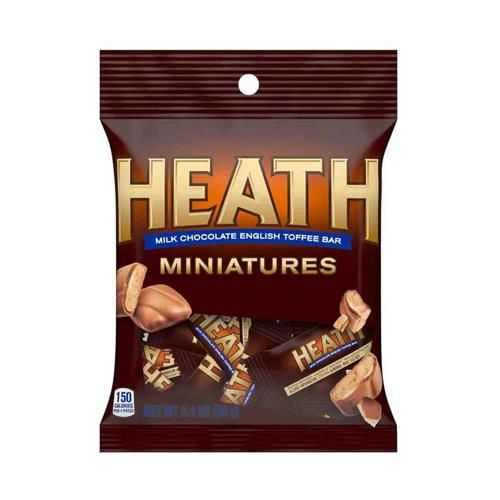 Hershey (1) Bag Heath Miniatures Candy Bars - Milk Chocolate English ...