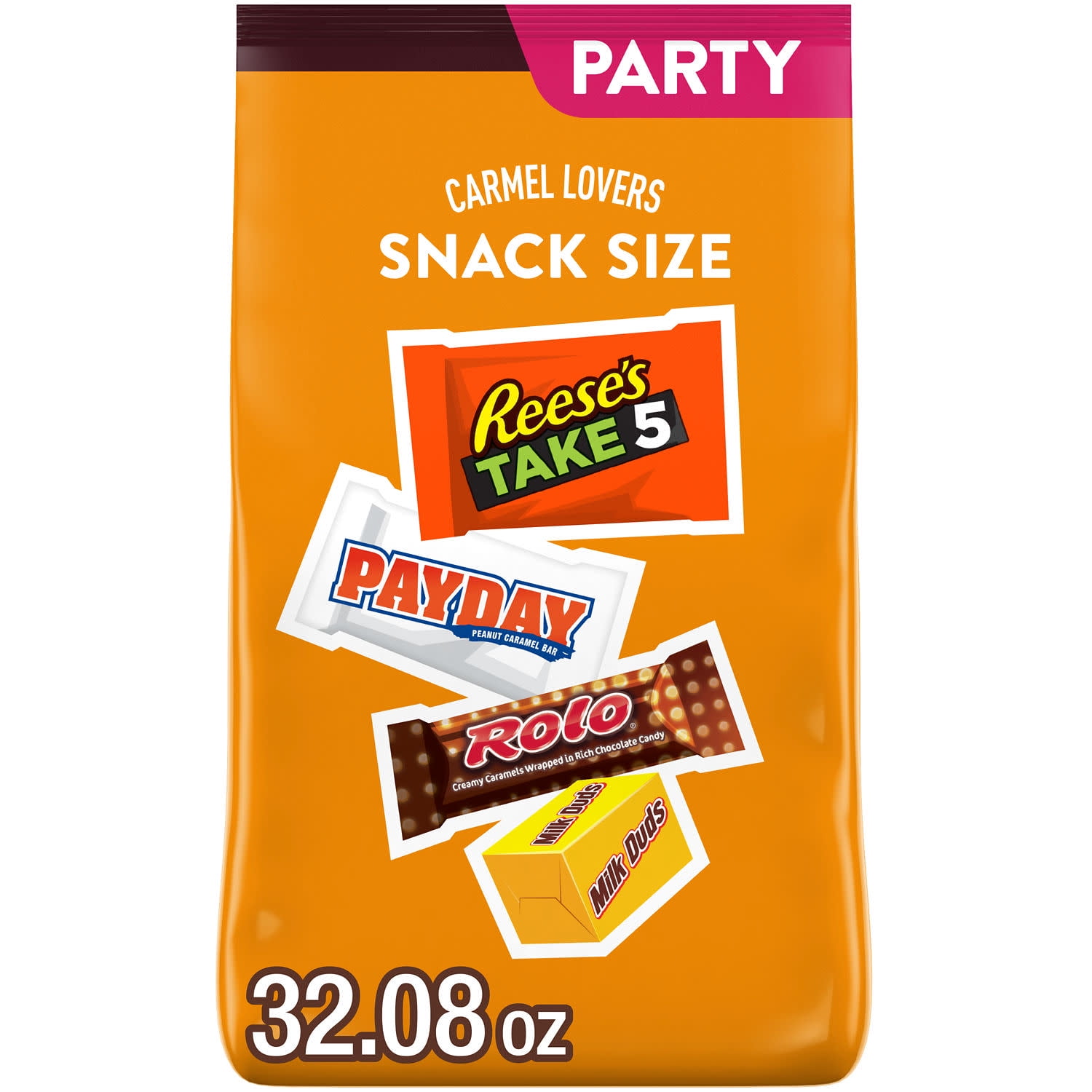 Hershey Assorted Caramel Flavored Snack Size Candy, Party Pack 32.08 oz ...
