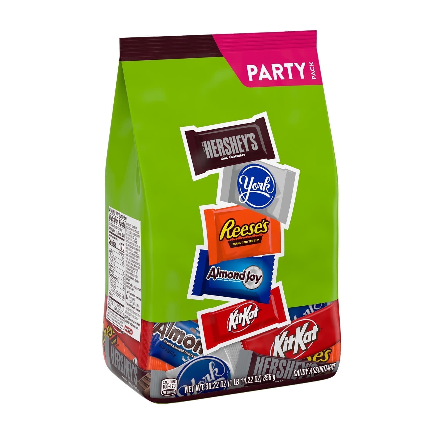 Hershey Assorted Chocolate Flavored Candy Party Pack, 30.22 oz (4 Bag ...