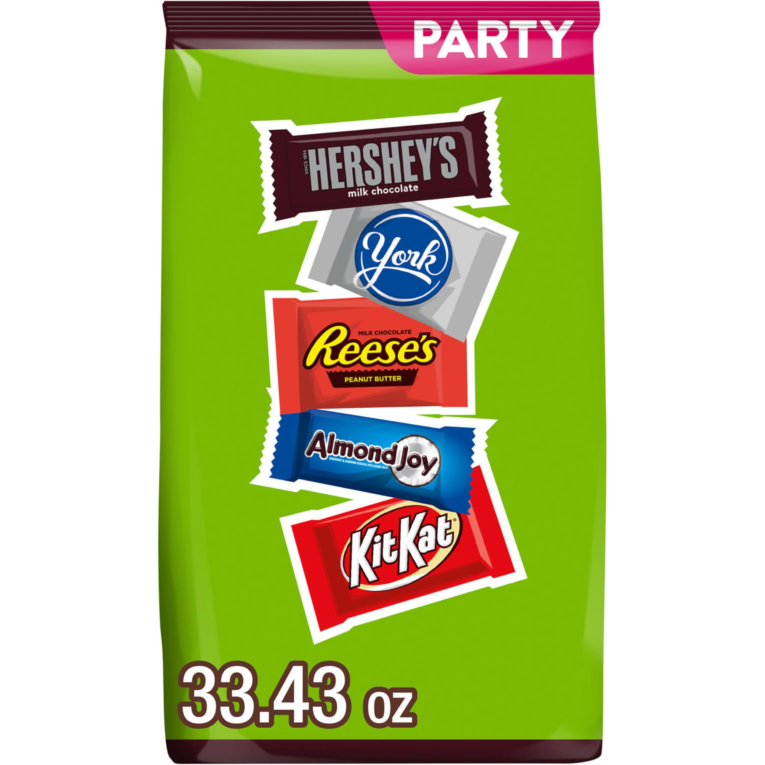 Hershey Assorted Chocolate Flavored OIF8 Snack Size, Candy Party Pack ...