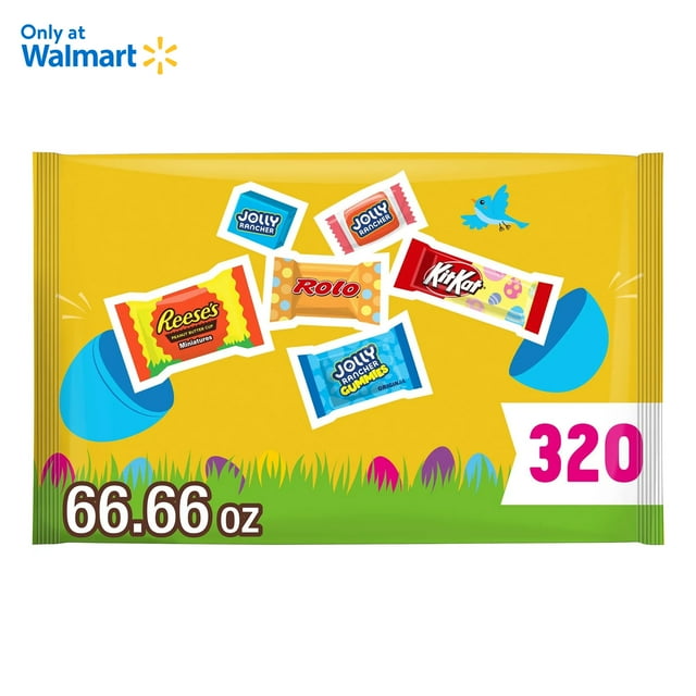 Hershey Assorted Flavored Easter Candy, Bulk Bag 66.66 oz, 320 Pieces ...
