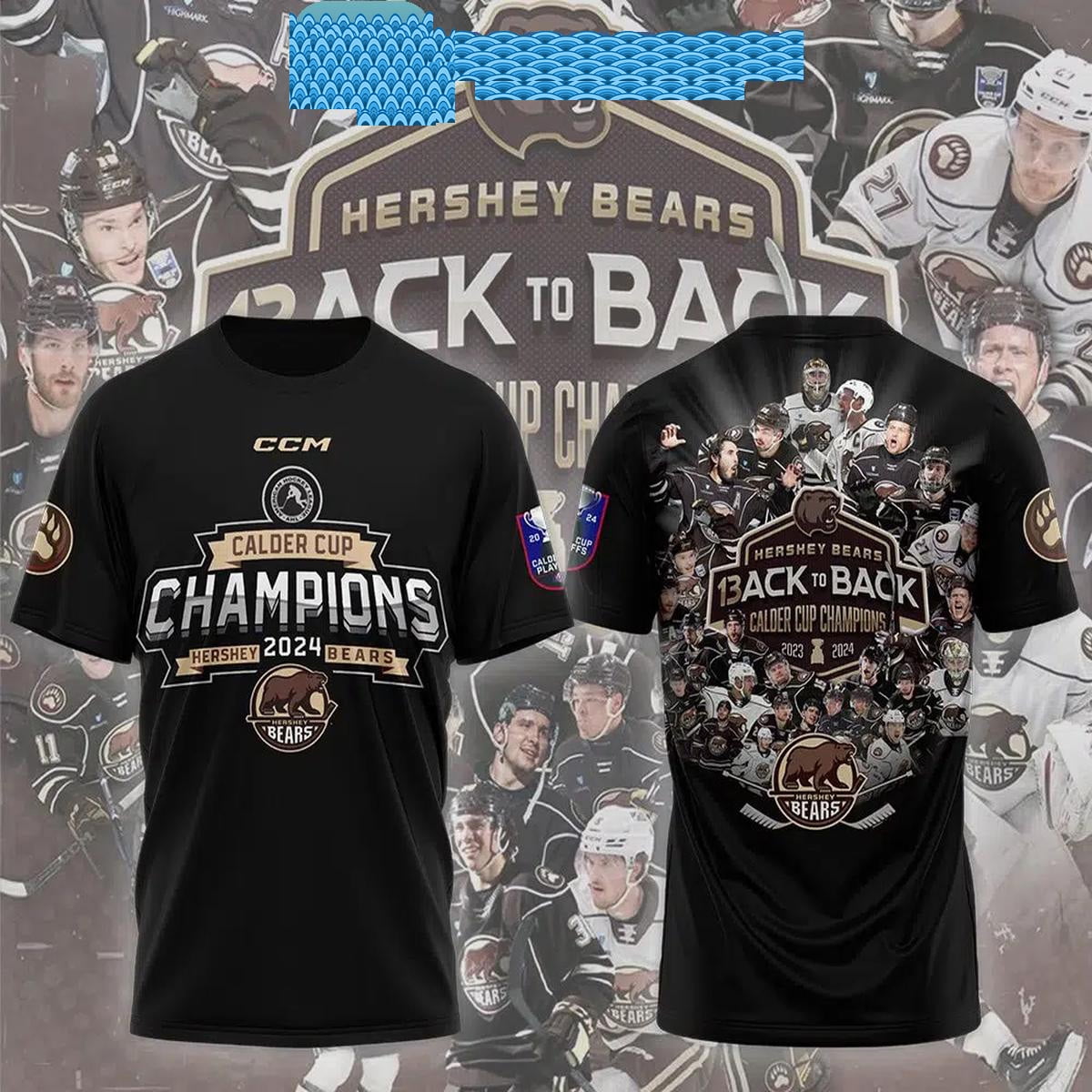 Hershey Bears 2024 Calder Cup Champions 13-Time Back To Back Locker ...