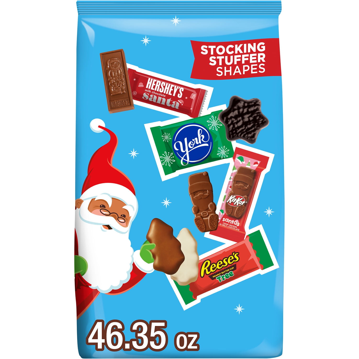 Brandclub - Hershey Assorted Flavored Christmas Candy, Bulk Bag 46.35 oz