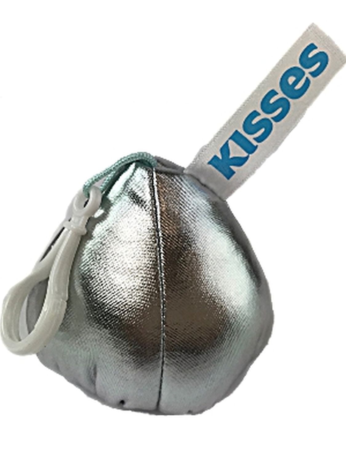 Hershey Kiss Shimmering Plush 3 inch Stuffed Silver Valentine Kiss With ...