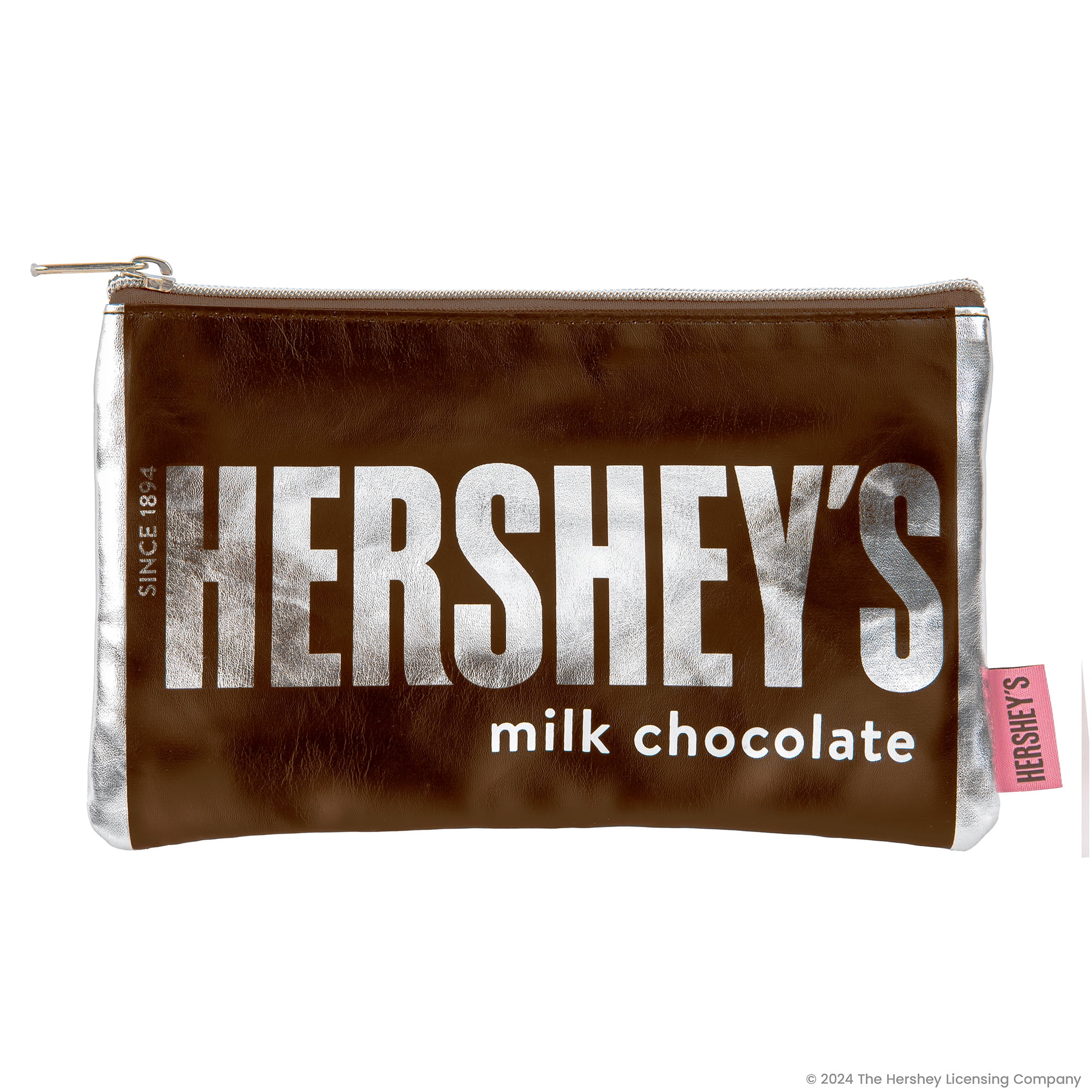 Hershey Milk Chocolate Theme Soft Novelty Pouch, Zipper Closure, Multi ...