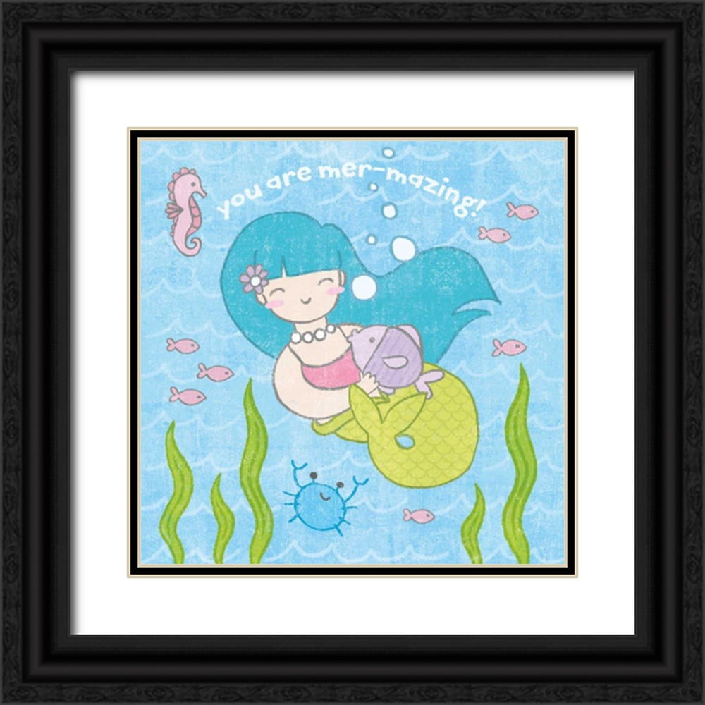 Hershey, Moira 12x12 Black Ornate Wood Framed with Double Matting ...