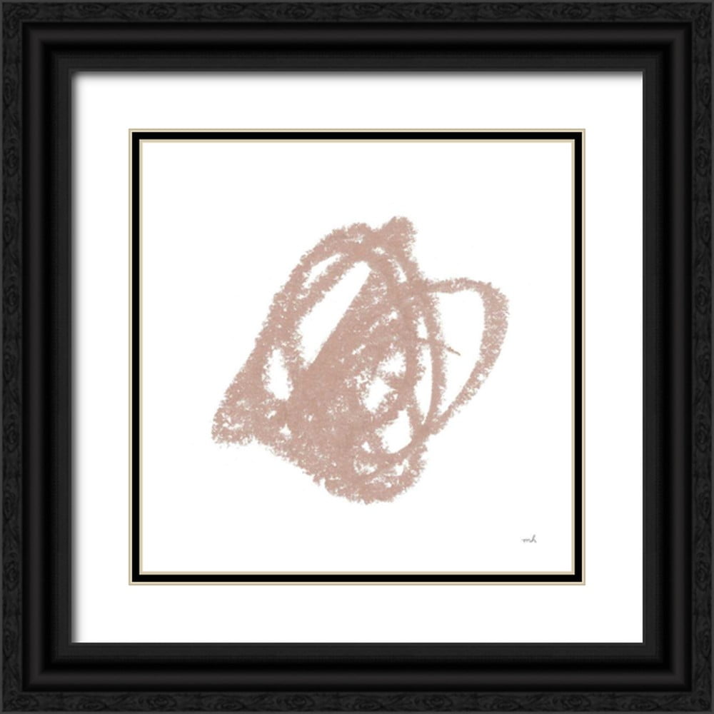 Hershey, Moira 15x15 Black Ornate Wood Framed with Double Matting ...