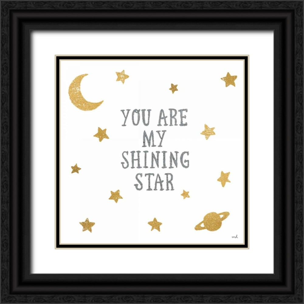 Hershey, Moira 20x20 Black Ornate Wood Framed with Double Matting ...