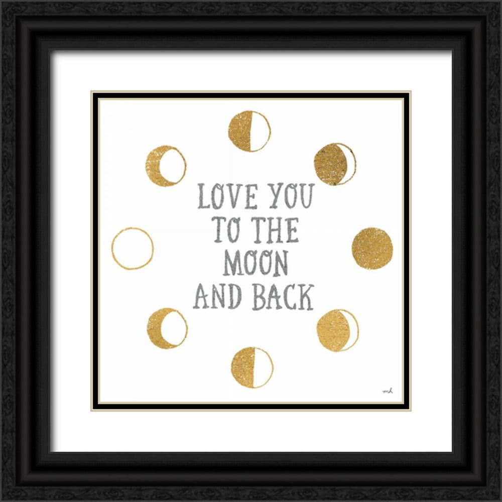 Hershey, Moira 20x20 Black Ornate Wood Framed with Double Matting ...