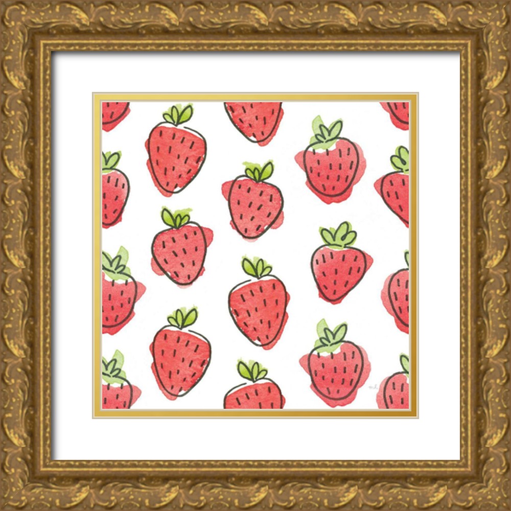 Hershey, Moira 20x20 Gold Ornate Wood Framed with Double Matting Museum ...