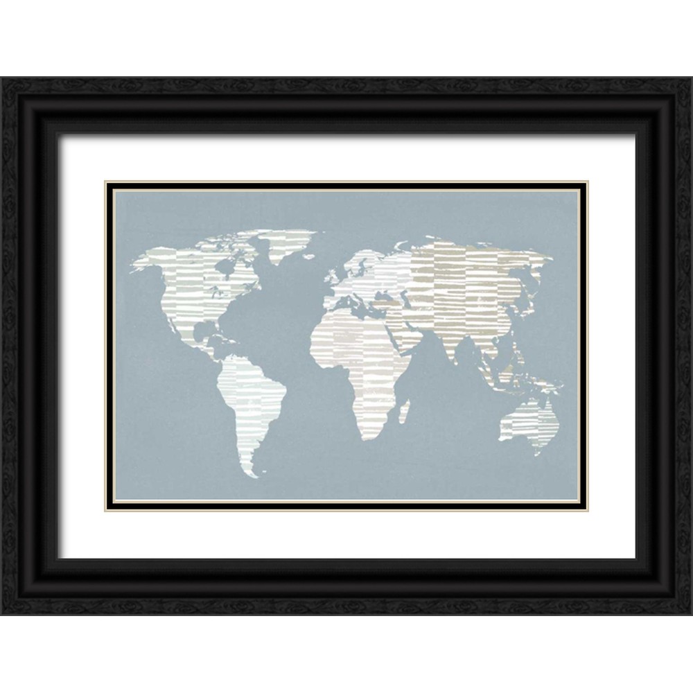 Hershey, Moira 24x17 Black Ornate Wood Framed with Double Matting ...