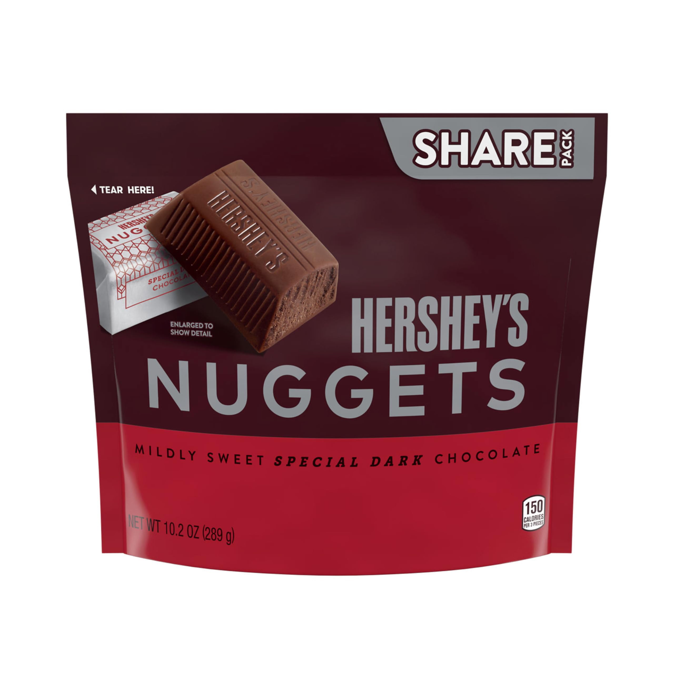 HERSHEY'S NUGGETS SPECIAL DARK Mildly Sweet Chocolate Candy Share Pack ...