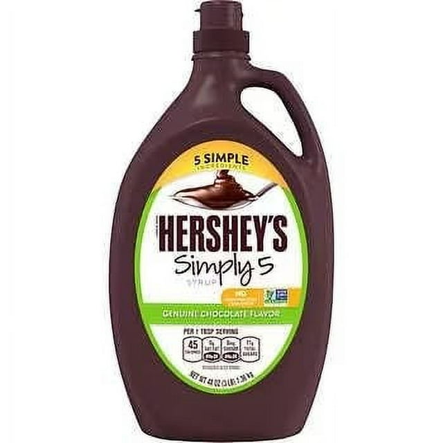 Hershey'S Simply 5 Genuine Chocolate Flavor Syrup ( 2 Pack) - Set Of 2 ...