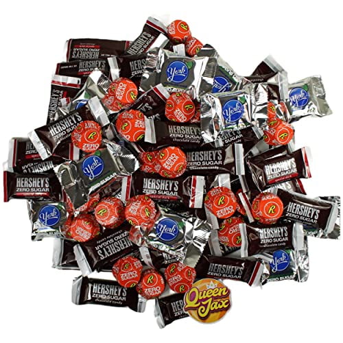 Hershey Zero Sugar Chocolate Assorted - Bulk Candy - 4 Pound Bag ...