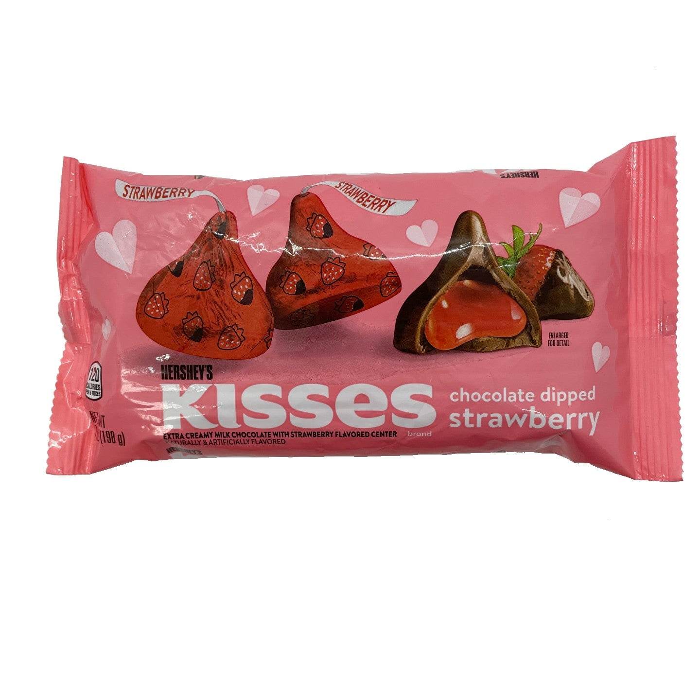 Hershey's Chocolate Dipped Strawberry Kisses 7 oz. Bag - Walmart.com