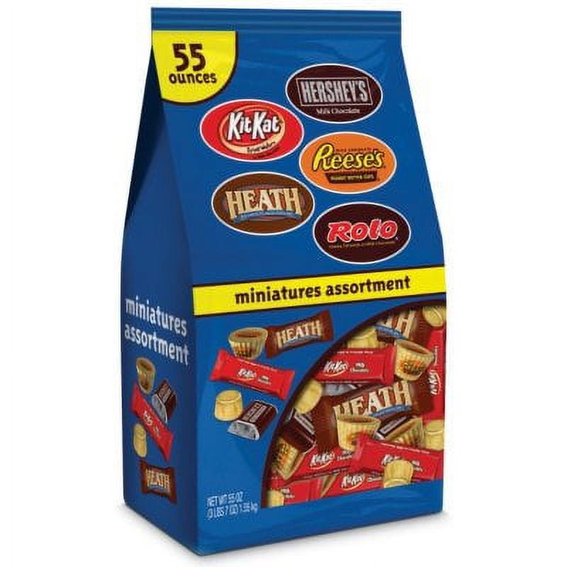Hershey's Miniatures Assortment: Milk Chocolate, Heath Toffee, Kit Kat ...