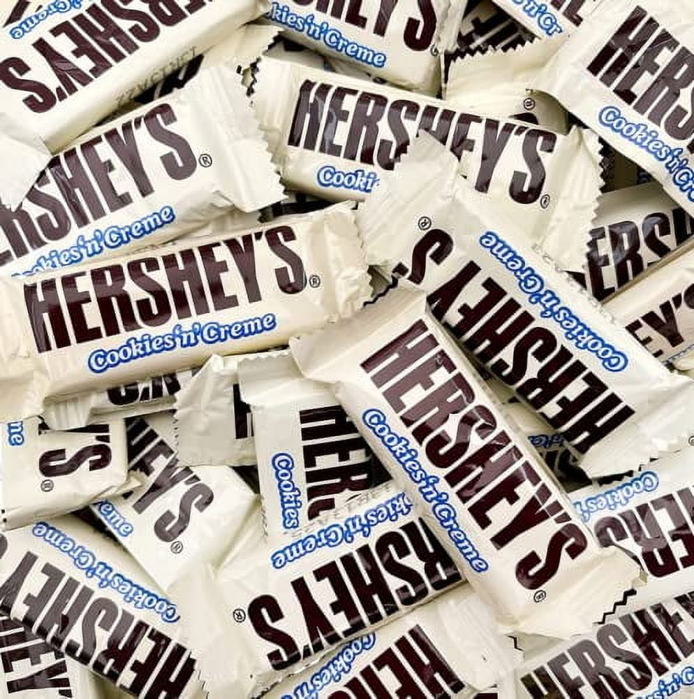 Hershey's Cookies 'n' Creme Snack Size Bars - 4 Pound Bag - Hershey's Bulk Candy - Individually ...