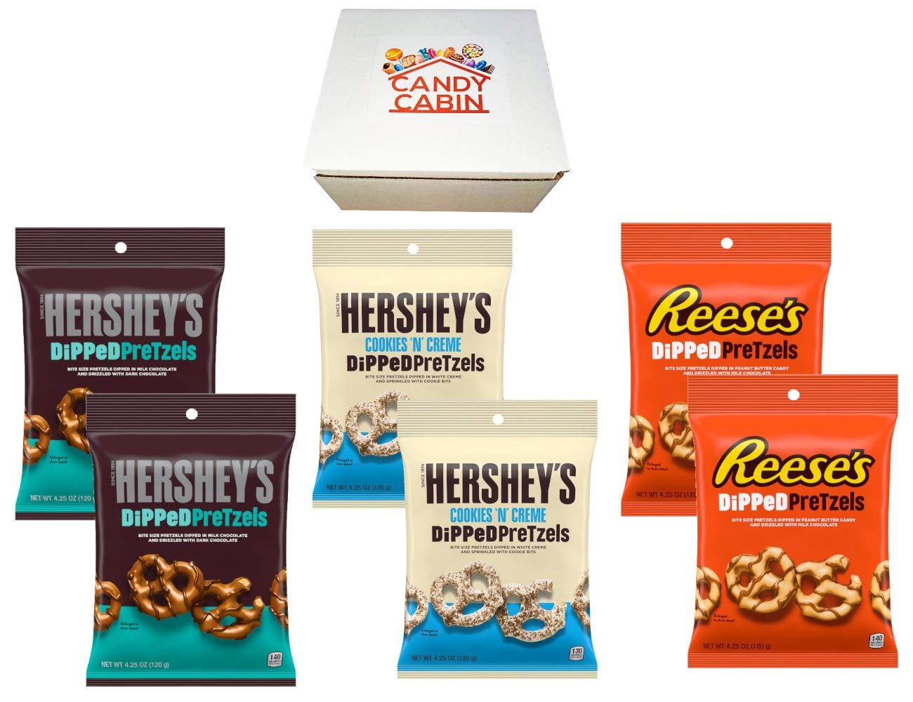 Hershey's Dipped Pretzels Hershey's Cookies 'N' Creme Dipped Pretzels ...