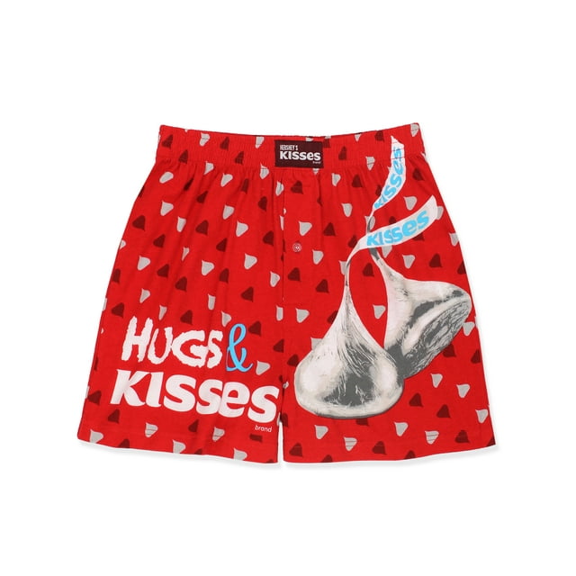 Hershey's Kisses Chocolate Candy Mens Male Button Fly Boxer Shorts ...
