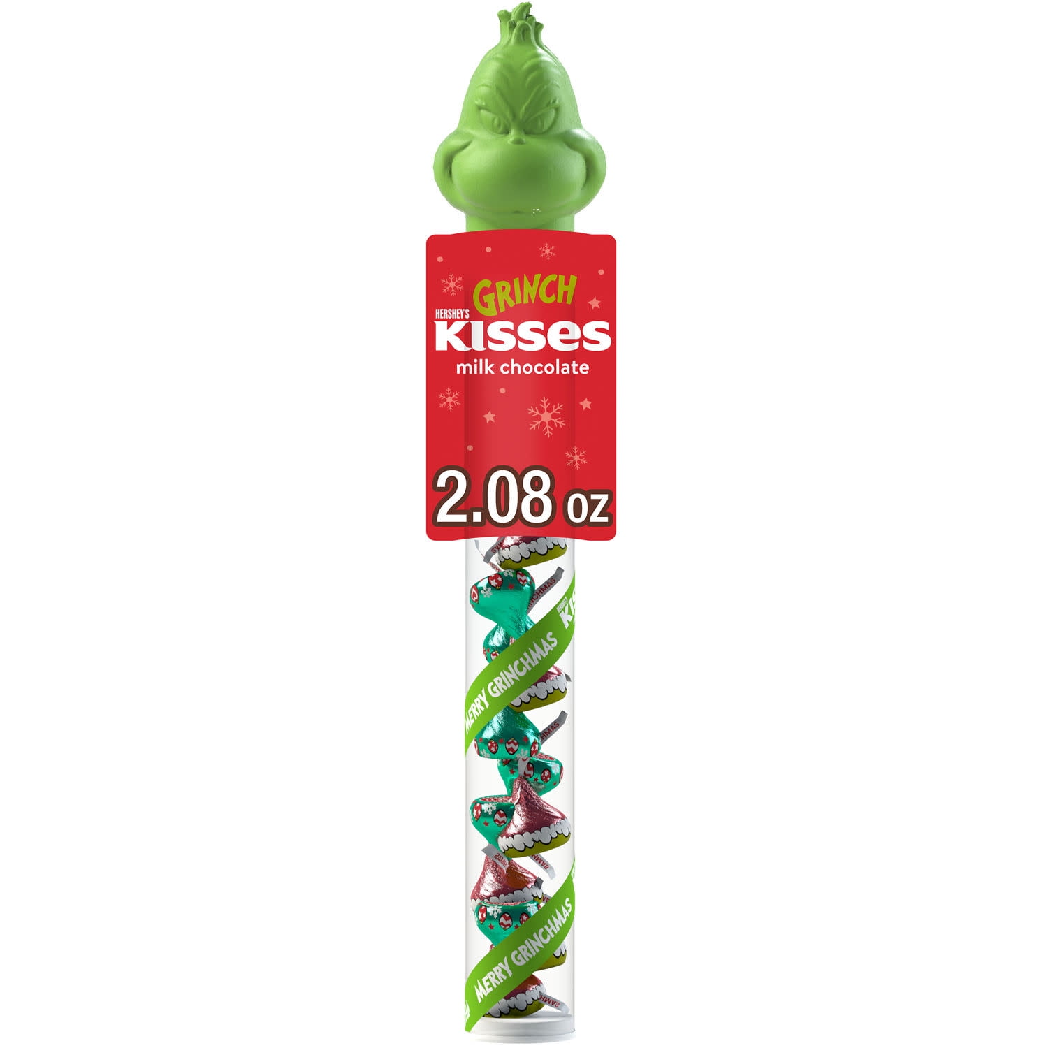 Hershey's Kisses Grinch Milk Chocolate Holiday Candy, Merry Stocking ...