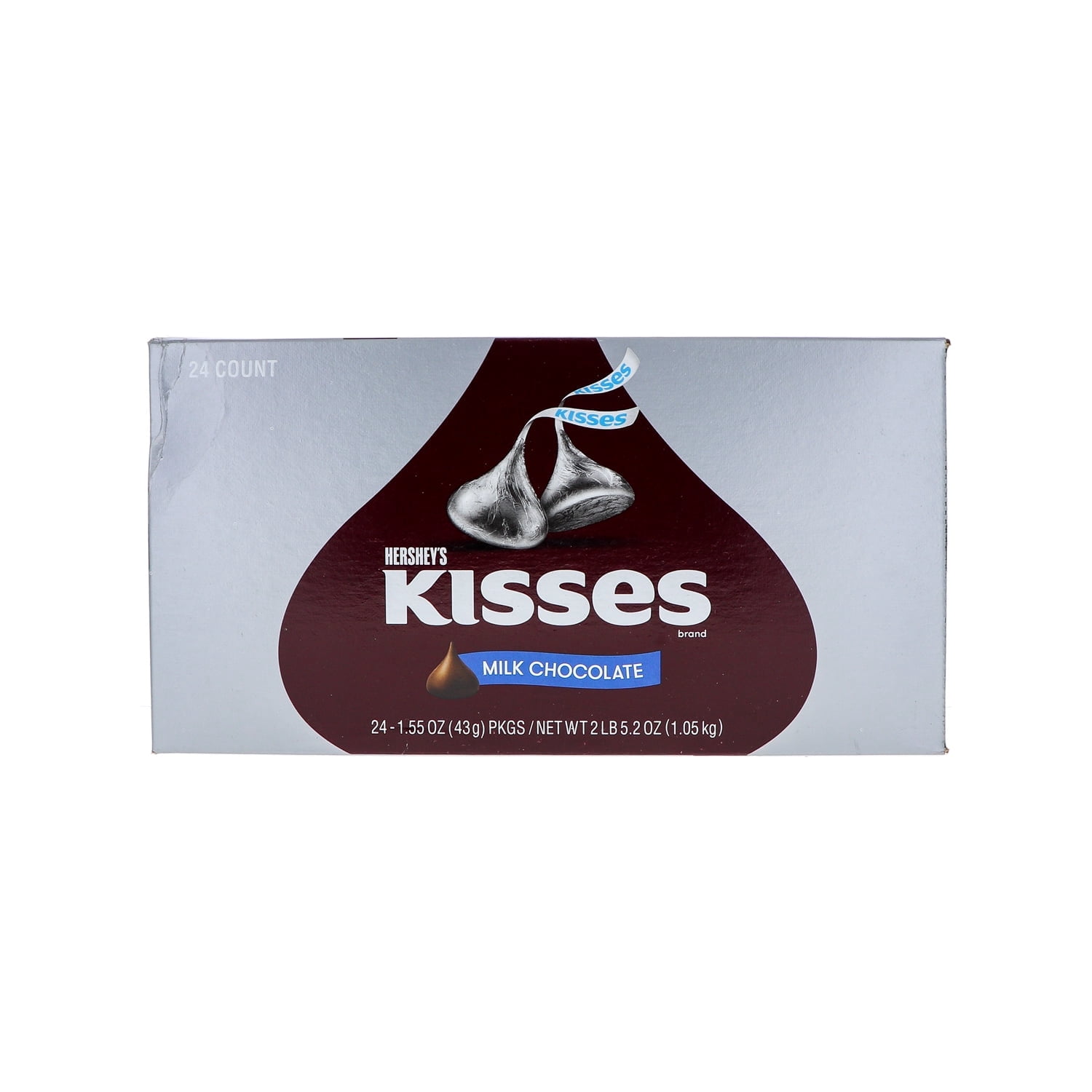 Hershey's Kisses Milk Chocolate 24 Count - 1.55 oz - Walmart.com