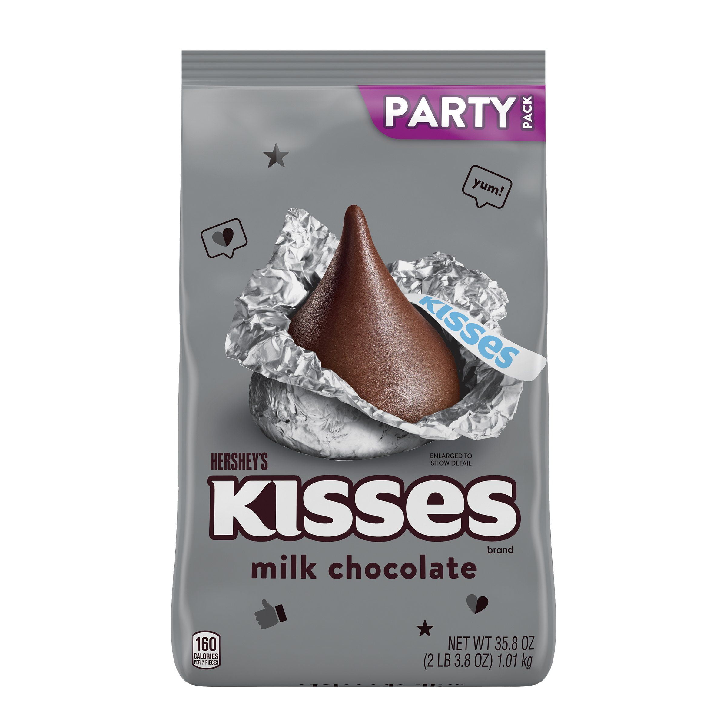 Hershey's Milk Chocolate Kisses - 35.8oz - Walmart.com