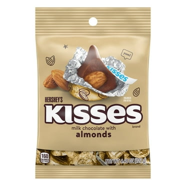 Hershey's Kisses Shareable Solid Milk Chocolate Candy, 7 oz Gift Box ...