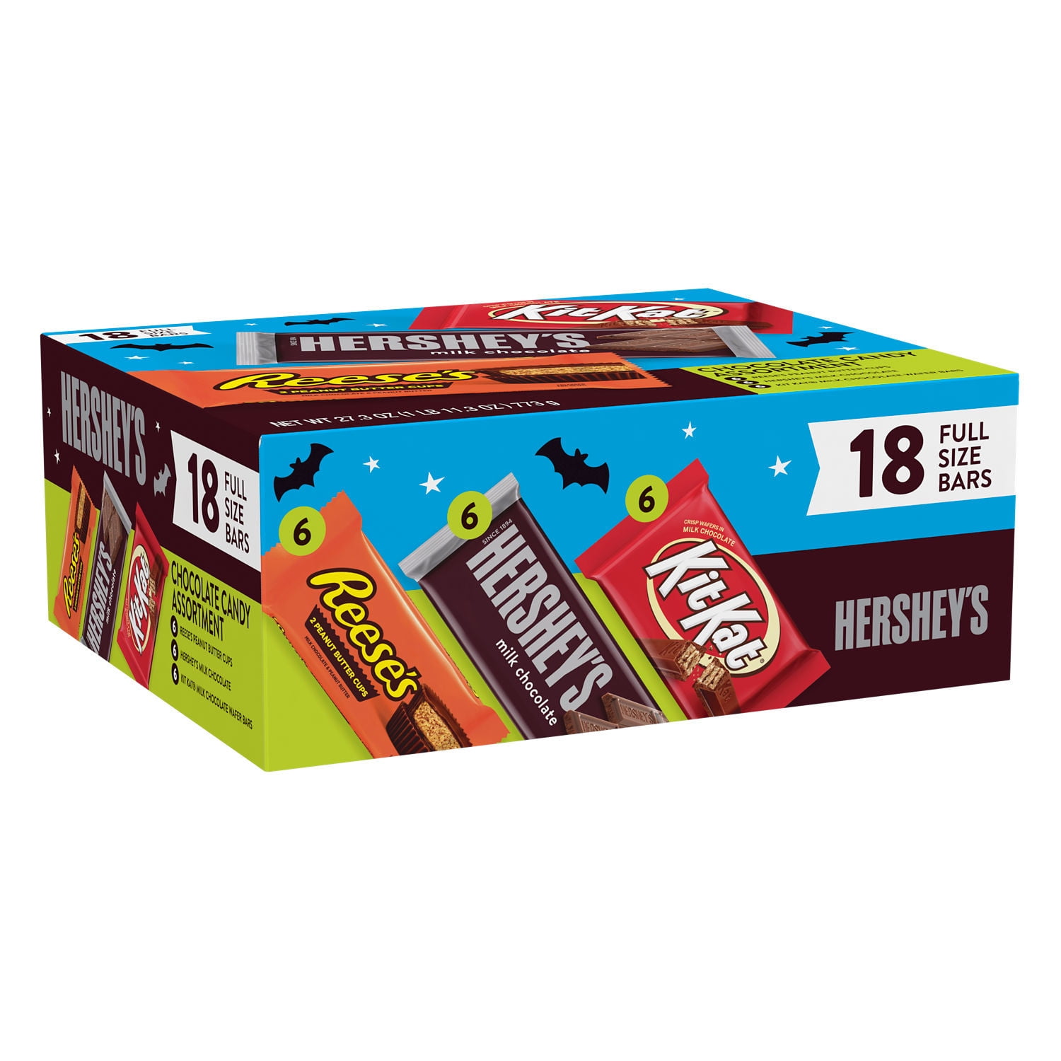 Hershey's, Kit Kat, Reese's Assorted Milk Chocolate Halloween Candy ...