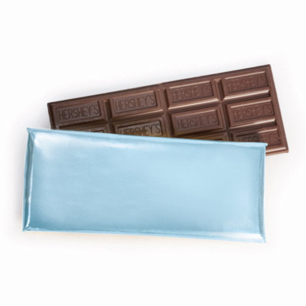 Hershey's Milk Chocolate Blue Foil Wrapped Bars 24ct - Walmart.com