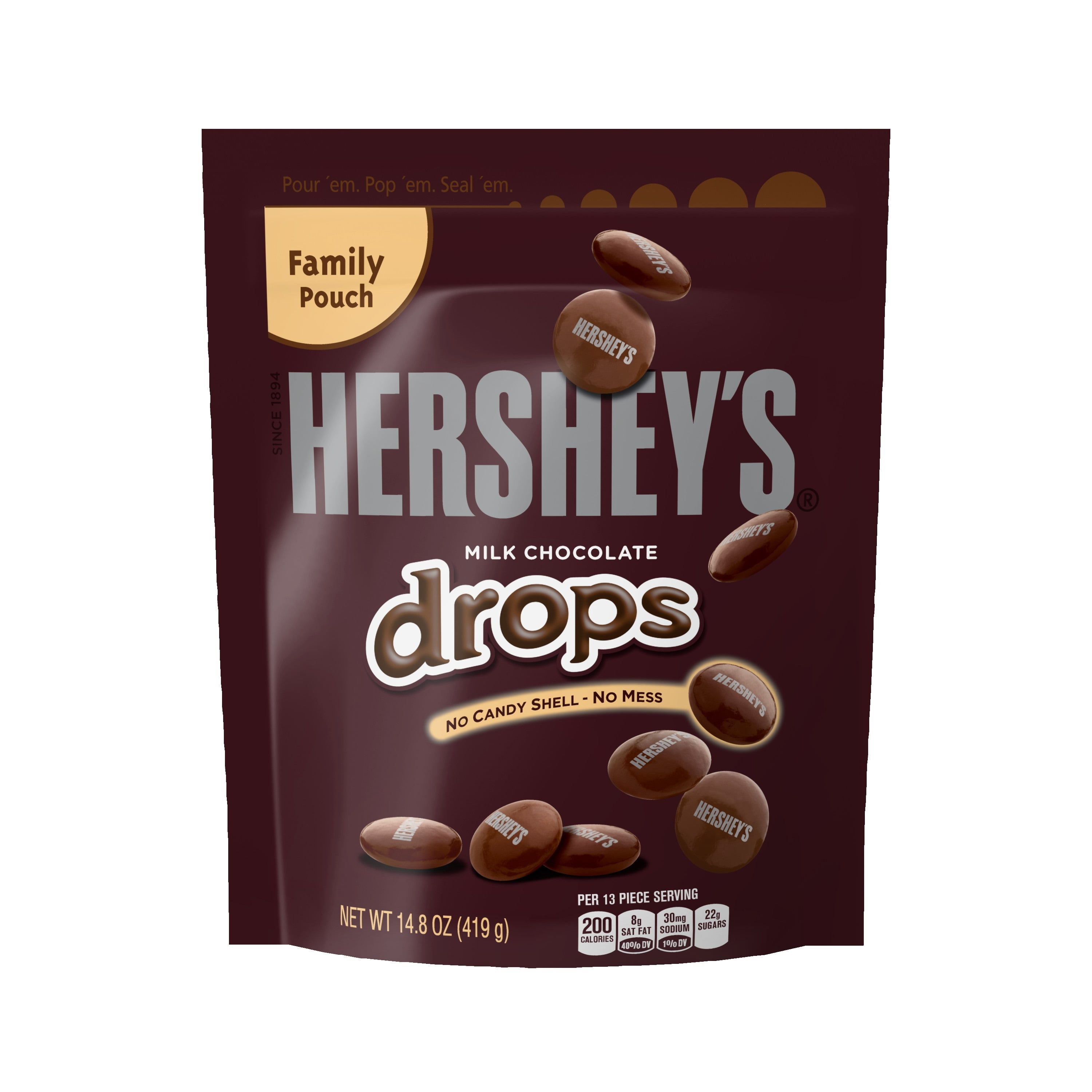 Hershey's Milk Chocolate Drops Candy, 14.8 Oz. - Walmart.com