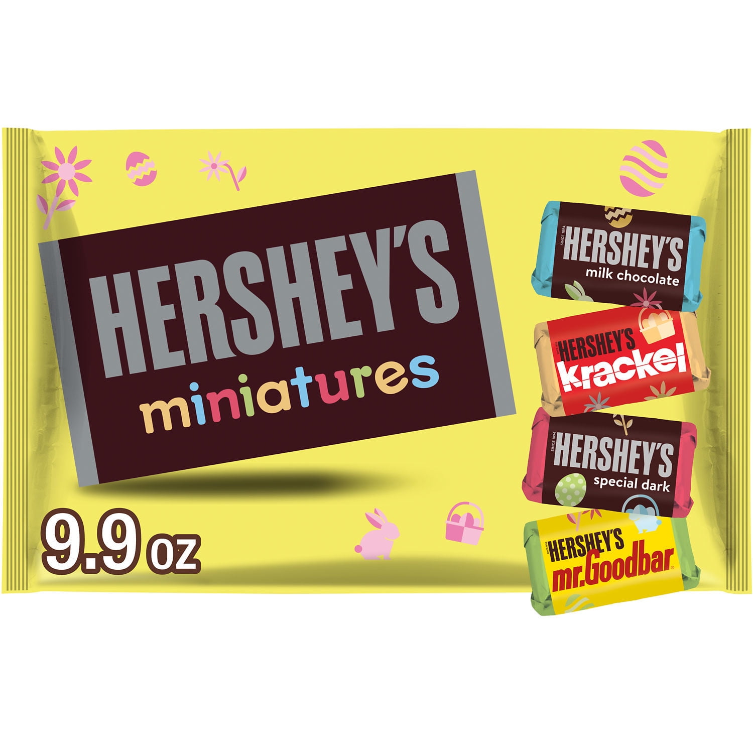 Hershey's Bulk Miniatures Assorted Milk and Dark Chocolate Easter Candy ...