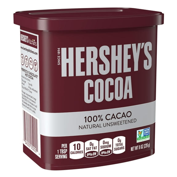 Hershey's Cocoa 100% CACAO Natural Unsweetened Powder 16 oz tub ...