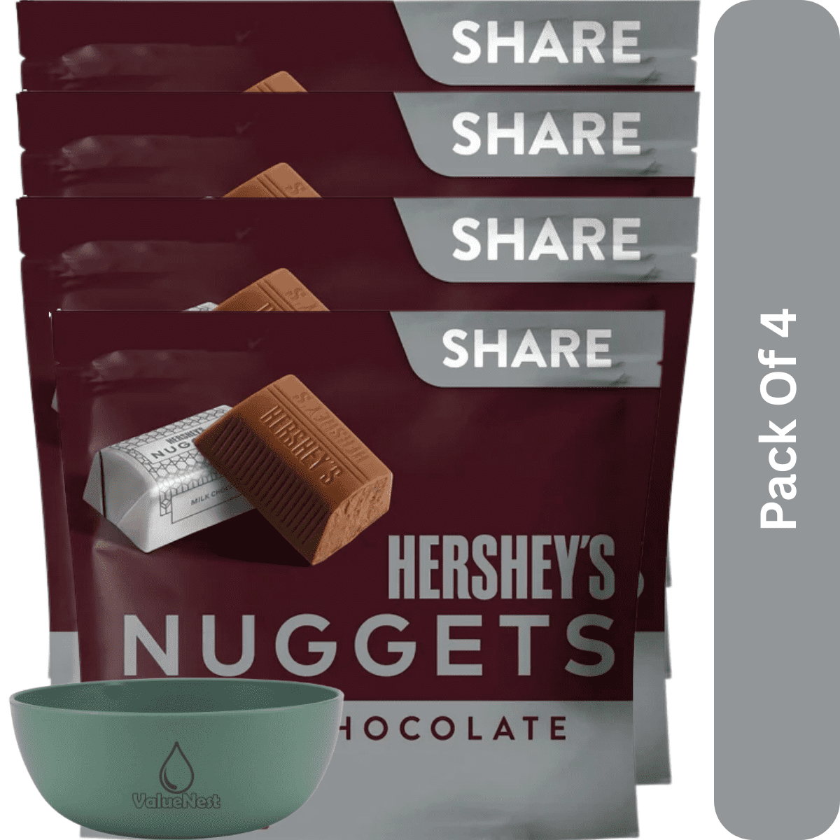 Hershey's Nuggets Milk Chocolate Candy, 10.2 oz Share Pack, With Olive ...